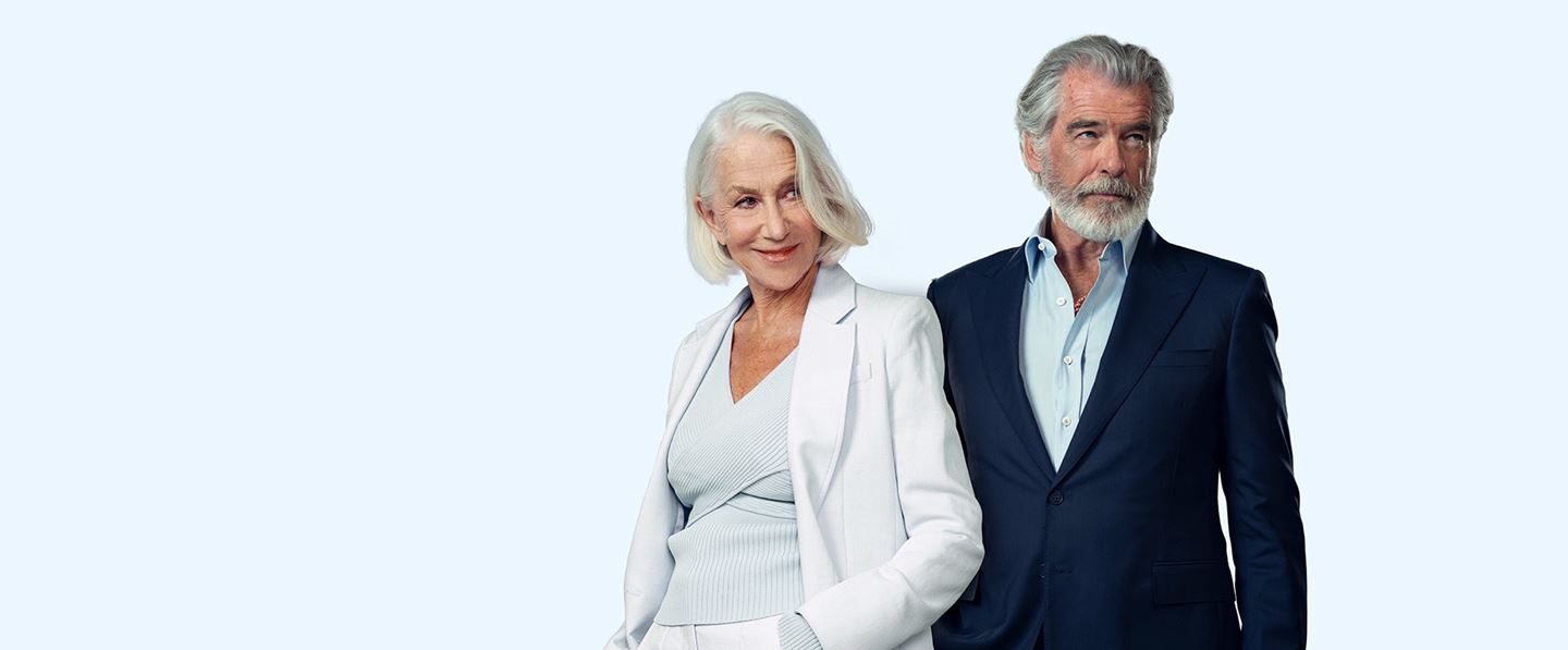 Helen Mirren and Pierce Brosnan on The Thursday Murder Club